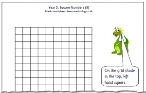 Year 5 Maths Worksheets: Square numbers (3) – Maths Blog